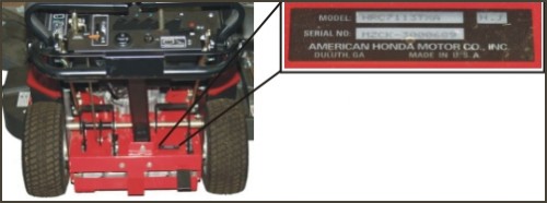 Where to Find Your Model and Serial Number for a Honda Push Mower ...